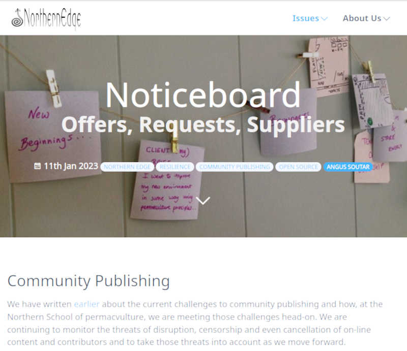 Noticeboard | Northern Edge